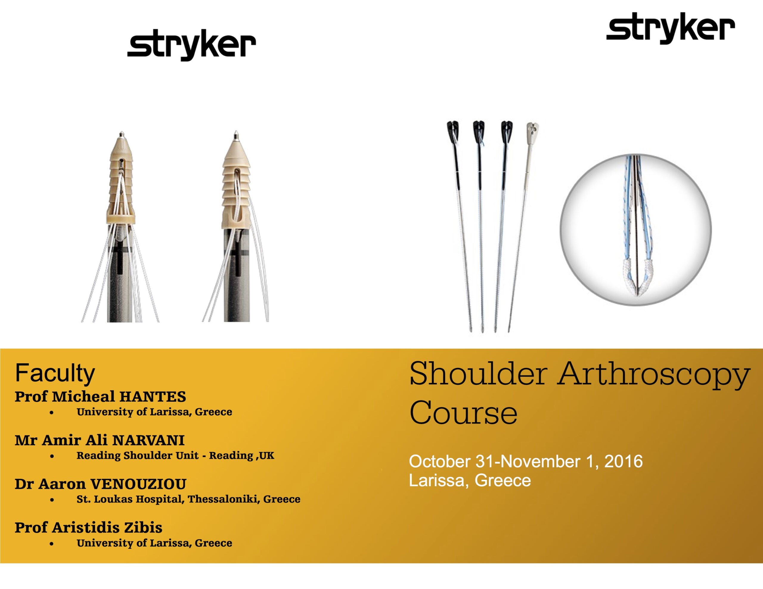 Ααρών Βενουζίου - Stryker Shoulder Arthroscopy Course